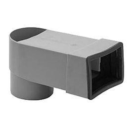 HWA Stadsuitloop pp 60 x 80mm, uitloop 70/80mm (grijs) | WitWay.be